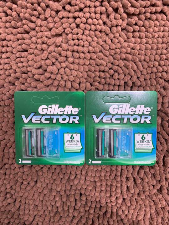Gillette Vector 2ใบมด มีดโกนหนวดวิคเตอร์ {ของแท้} | Lazada.co.th