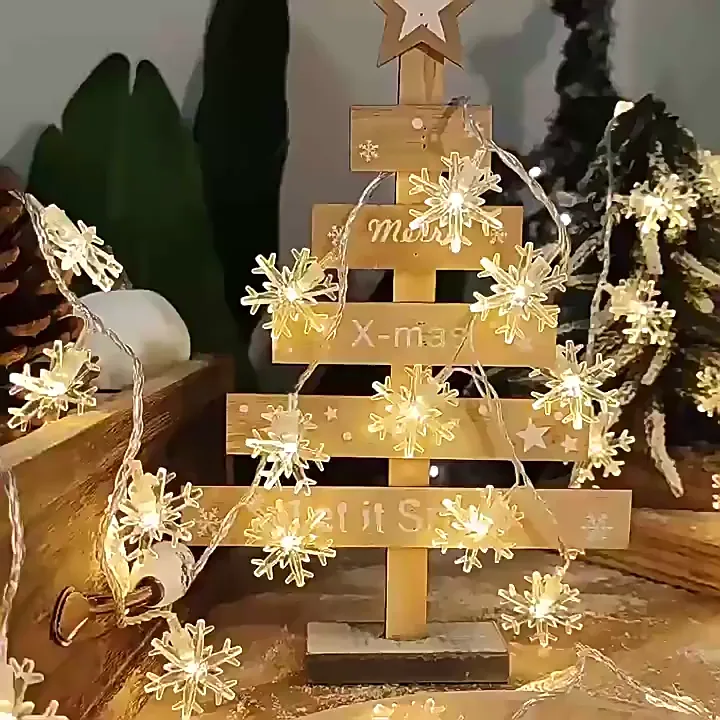 Little Buddy 3M Creative LED Snowflake String Lights Ambient Lighting ...