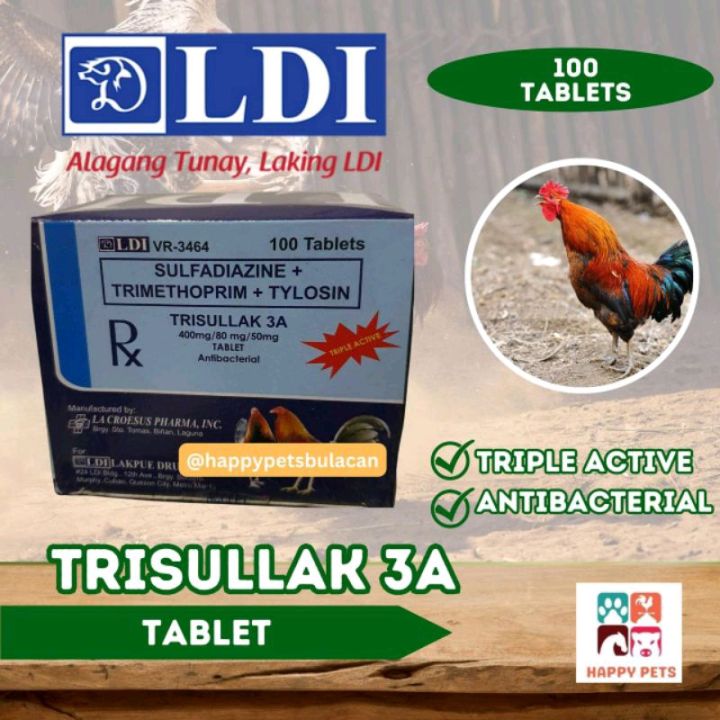 Trisullak 3A 100 tablets PER BOX Triple Active | Lazada PH