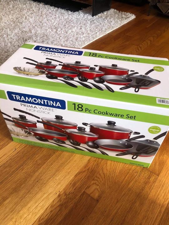 Tramontina Primaware 18-Pc Non-stick Cookware Set imported from USA ...