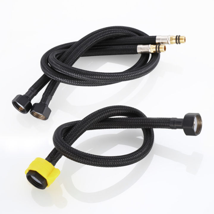 Black Double-Head Threaded Water Inlet Pipe High-Pressure Explosion ...