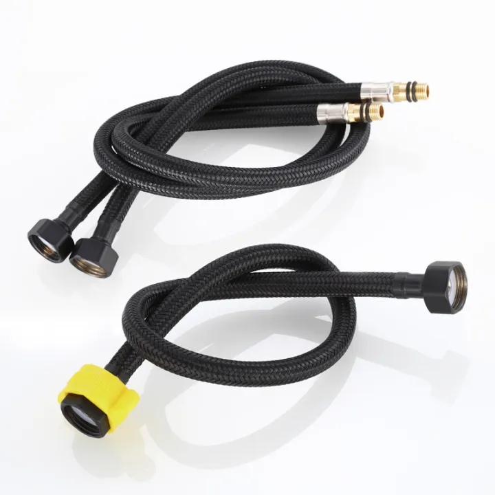 Black Double-Head Threaded Water Inlet Pipe High-Pressure Explosion ...