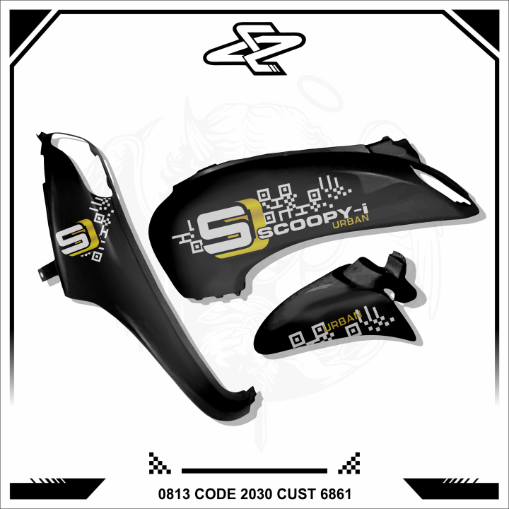 Sticker Striping SCOOPY Variasi Urban Transparan UV scopy putih ...