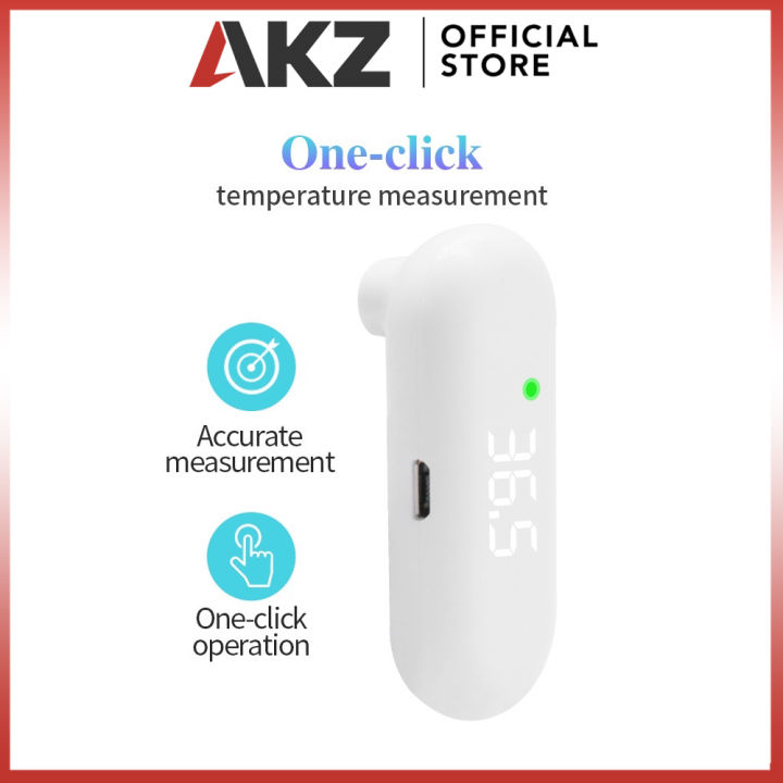 AKZ Mini Rechargeable Infrared Thermometer USB Portable Digital Non ...