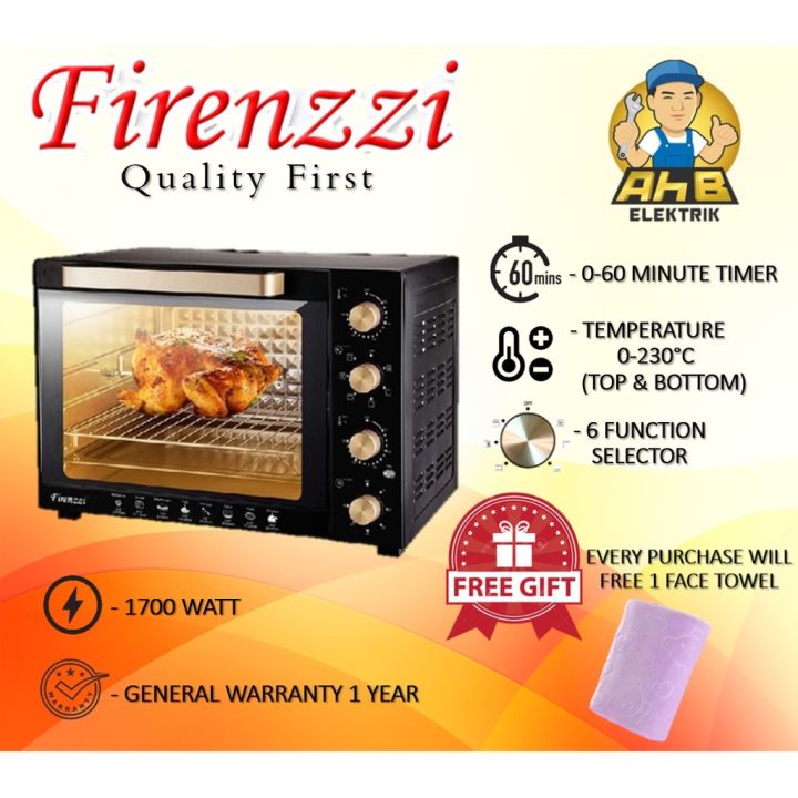 FIRENZZI 35L ELECTRIC OVEN TO-3035 BK & 60L ELECTRIC OVEN TO-3060 BK ...