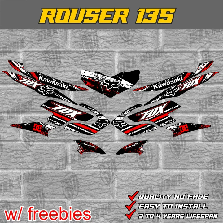Rouser 135 decals sticker, laminated | Lazada PH