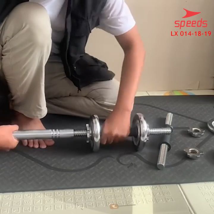 SPEEDS Dumbell Connecting Bar Dumbel Dumble Connector Rods Penyambung ...
