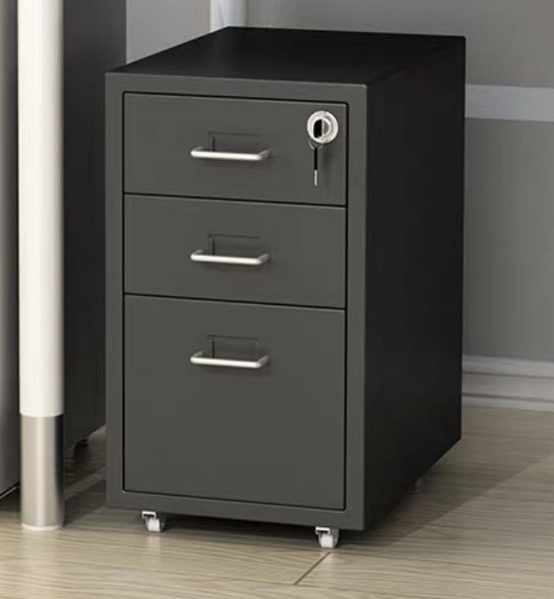 Filing Cabinet 3 drawer Steel Cabinet Mobile Pedestal Drawer with ...