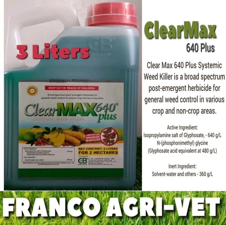 Clear Max 640 Plus Herbicide ( 3Liters ) ClearMax | Lazada PH