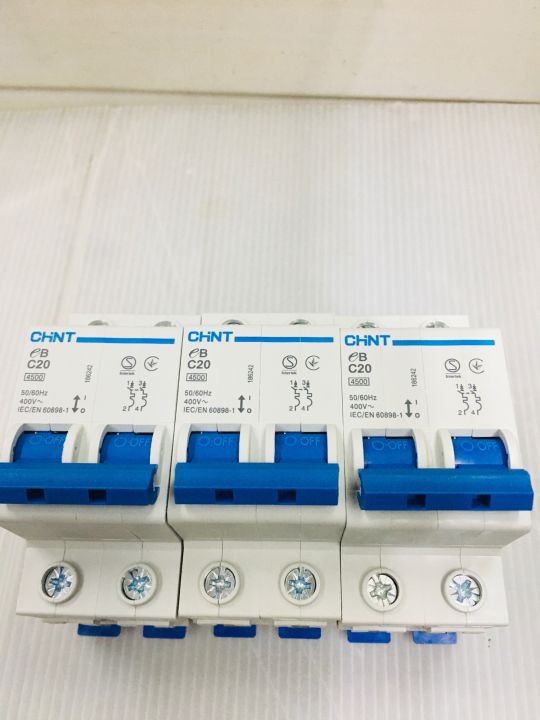 CHINT 2 Pole MCB Miniature Circuit Breaker 20A | Lazada PH