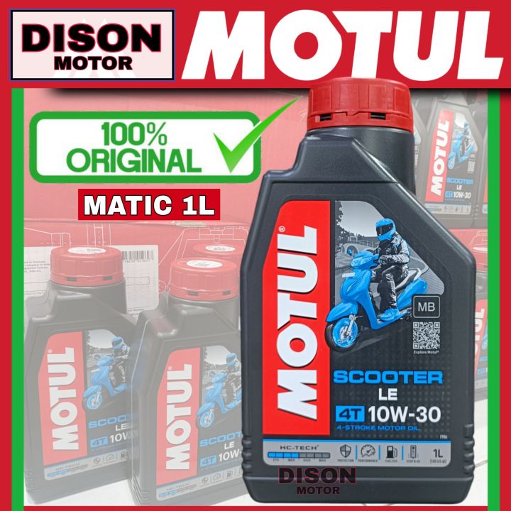 Oli motul matic 1 liter 10w-30 dijamin asli original 100% nmax aerok ...