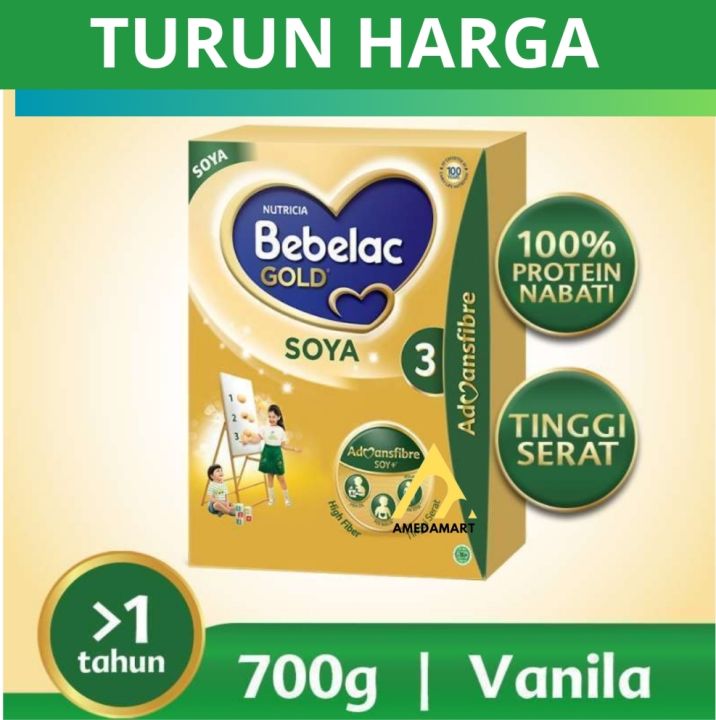 Bebelac Gold Susu Pertumbuhan Soya Vanilla 700g | Lazada Indonesia