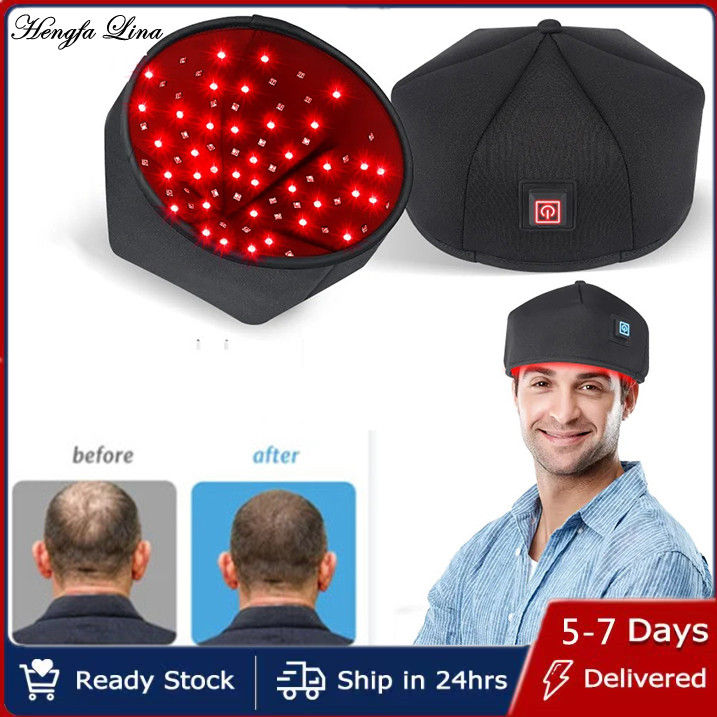 Hengfa Lina Hair Growth Cap Anti Hair Loss Head Massage Stress Relief Electric Scalp Massager