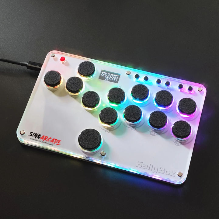 Flatbox Mini HitBox SOCD Fighting Stick Leverless Arcade Controller For ...