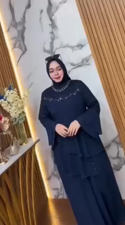 Daraa Dress Ceruty Babydoll full furing Mix Brukat Gamis Abaya Sultan ...