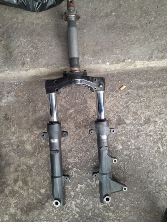 Shockbreaker depan set segitiga T Supra gtr 150 fi original copotan Fork steering | Lazada Indonesia