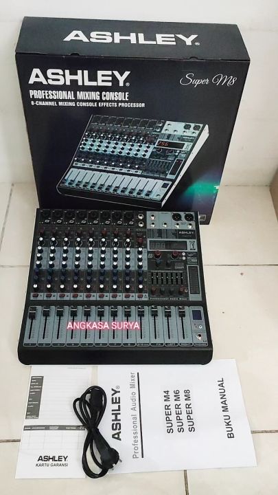 MIXER ASHLEY SUPER M8 COMPRESSOR ORIGINAL /MIXER AUDIO 8 CHANNEL ASHLEY SUPER M8 ADA COMPRESSOR ...