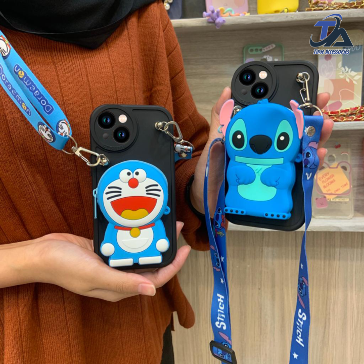 TAC Case Dompet Karakter case oval Casing hp untuk REALME C11 C12 C17 ...