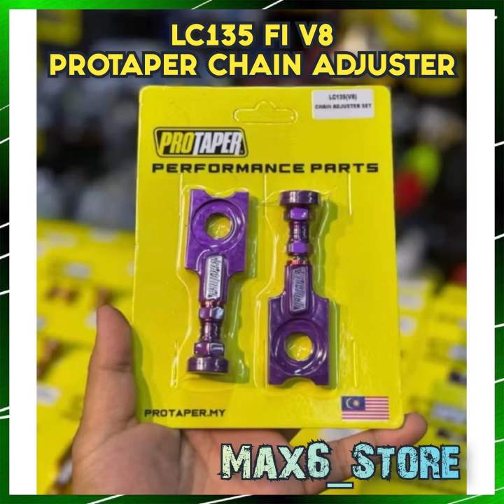 YAMAHA LC135 V8 PROTAPER CNC CHAIN ADJUSTER SET LC V8 SWING ARM END CAP ...