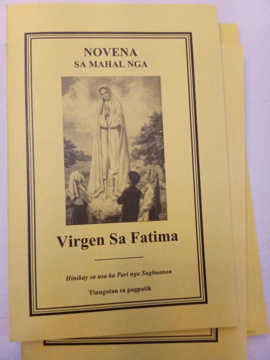 Novena Cebuano Birhen sa Fatima Mahal nga Virgen sa Fatima Bisaya ...