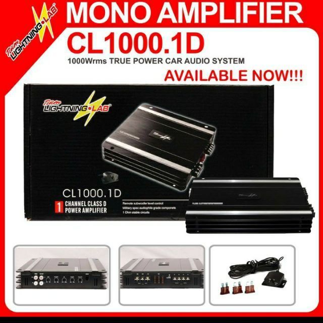 Lightning LAB MONO AMP 1000W RMS CAR AMPLIFIER | Lazada PH