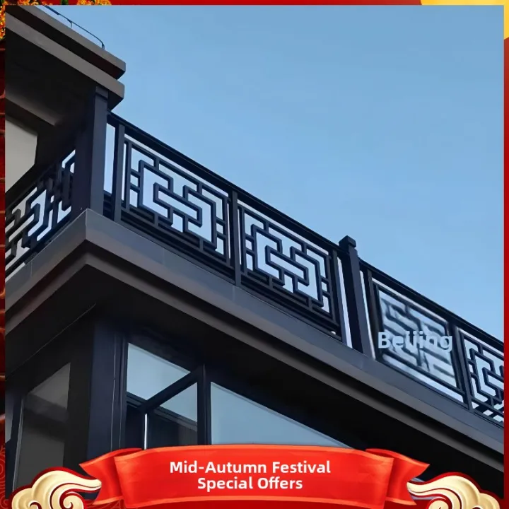 Outdoor Aluminum Alloy Balustrade Antique Style Balcony Railings Villa ...