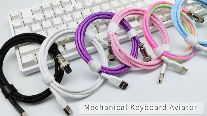 【DELIVER IN 3 DAYS】 ZIFRIEND Type C Mechanical Keyboard Coiled Cable ...