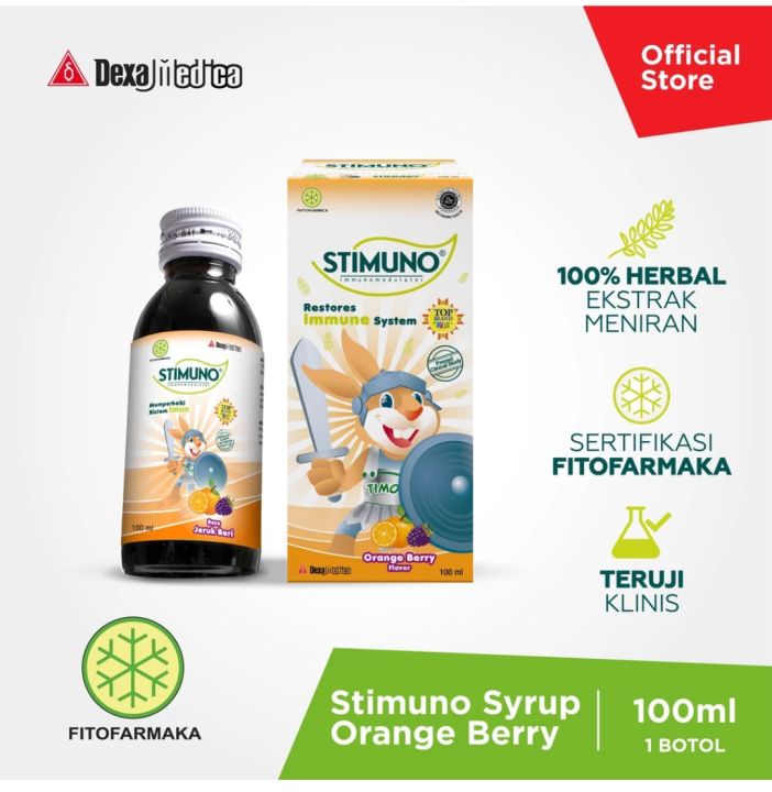 STIMUNO SYRUP RASA Orange barry 100 ml(ed 2026) | Lazada Indonesia