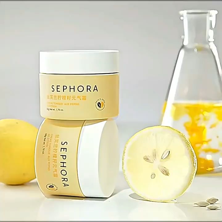 New Sephora Lemon Essence Facial Cream Lemon Seed Vitality Cream Sample ...