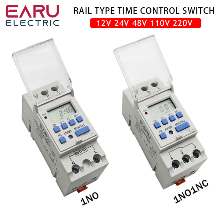 Thc 15a 30a New Type Din Rail 2 Wire Weekly 7 Days Programmable Digital
