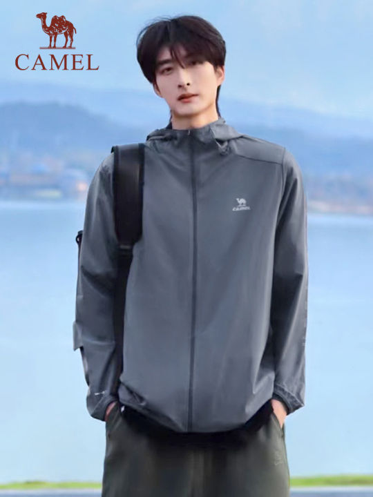 Camel men's upf50+ sun protection jacket thin ice silk UV resistant ...