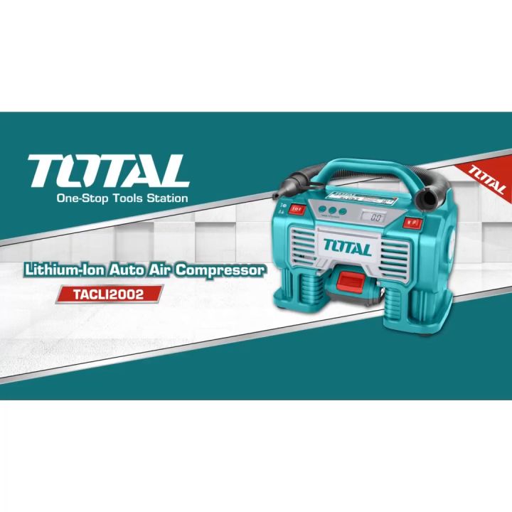 TOTAL TACLI2012 20V Li-ion Auto Air Compressor | Lazada