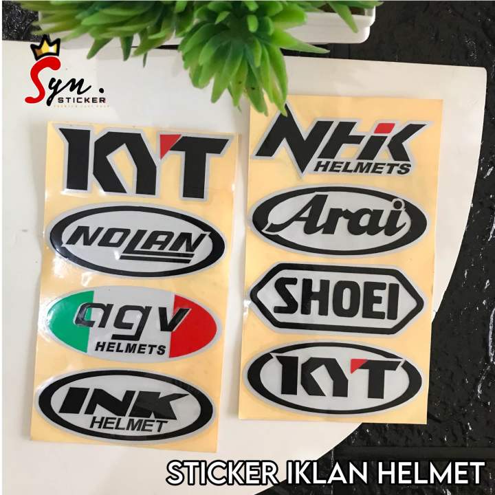 Sticker stiker merek helem/helm sepasang | Lazada Indonesia