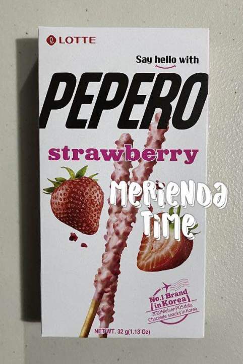 PEPERO Strawberry Biscuit Stick Box 32g | Lazada PH