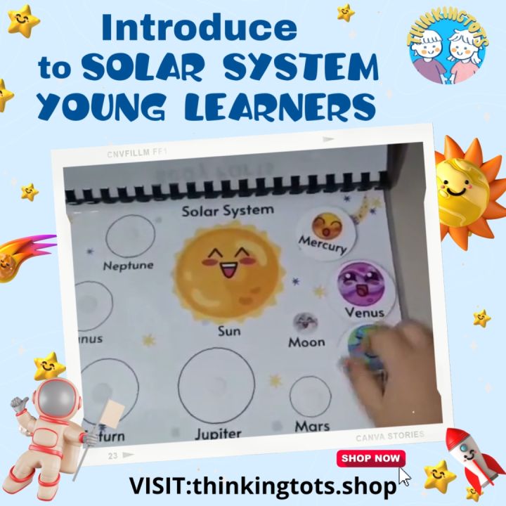 Solar System 8 Planets Interactive Busy Book Laminated Activities ...