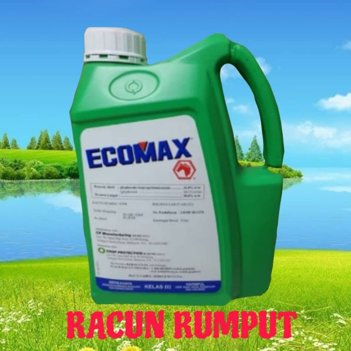 ECOMAX Glyphosate 41,% Weed Killer Herbicide (racun rumpai/racun rumput ...
