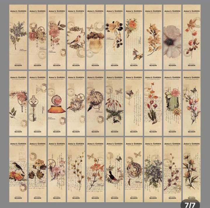 30pcs Bookmarks Set Anna’s Garden | Lazada PH