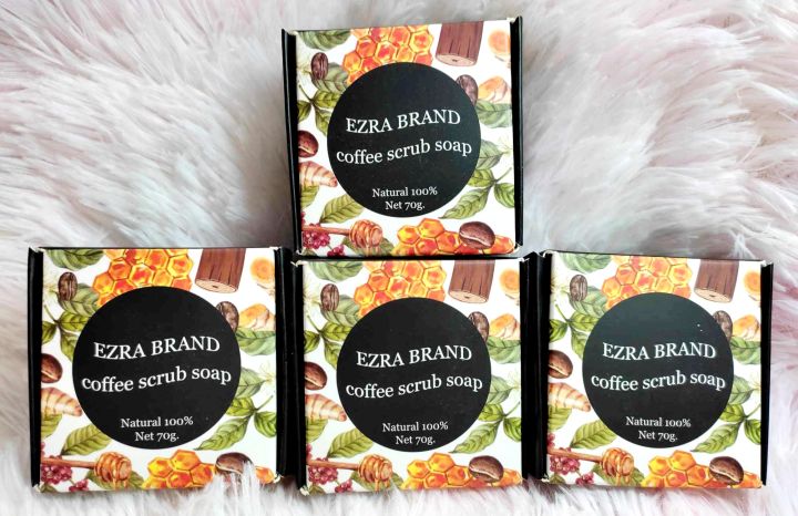Ezra Brand Coffee Scrub Soap * 4 Boxes | Lazada.co.th