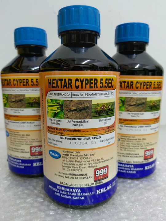 1L Hextar Cyper 5.5EC cypermethrin 5.5% /Certin 550/Cymerin/ Racun ...