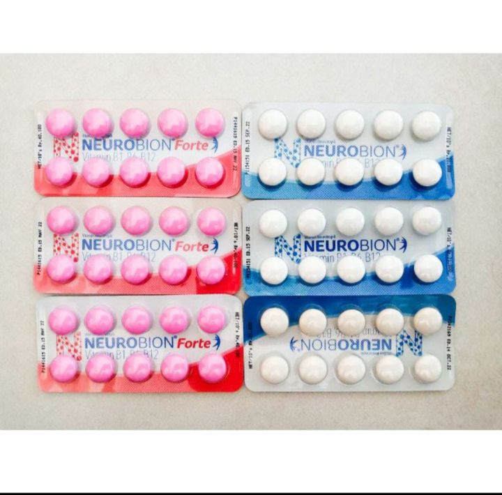 NEUROBION MERAH DAN BIRU - NEUROBION FORTE - NEUROBION TAB - VITAMIN ...