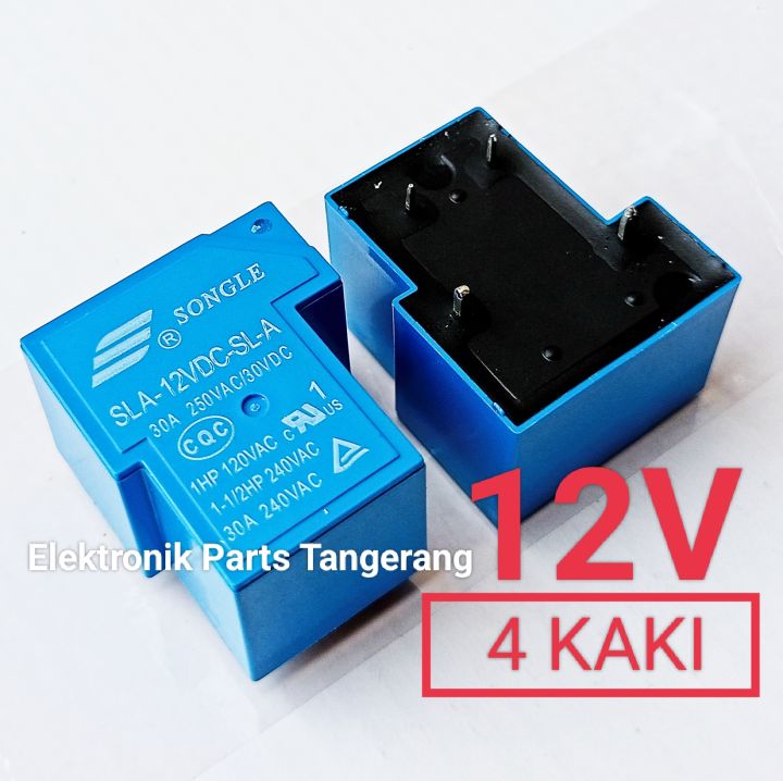 RELAY SONGLE 12V 30A 4PIN RELAY KODOK 12V 4 KAKI RELAY 12V 4PIN RELAY ...