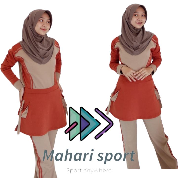 setelan baju senam wanita muslim | Lazada Indonesia