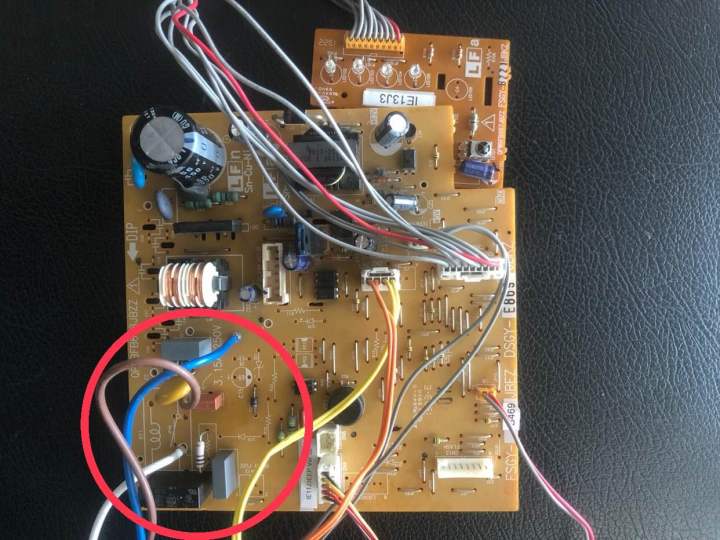 แผงวงจรคอยล์เย็นแอร์บอร์ดแอร์Sharpรุ่นAH-GX18/AU-GX18_สินค้ามือสองใช้งานได้100% | Lazada.co.th