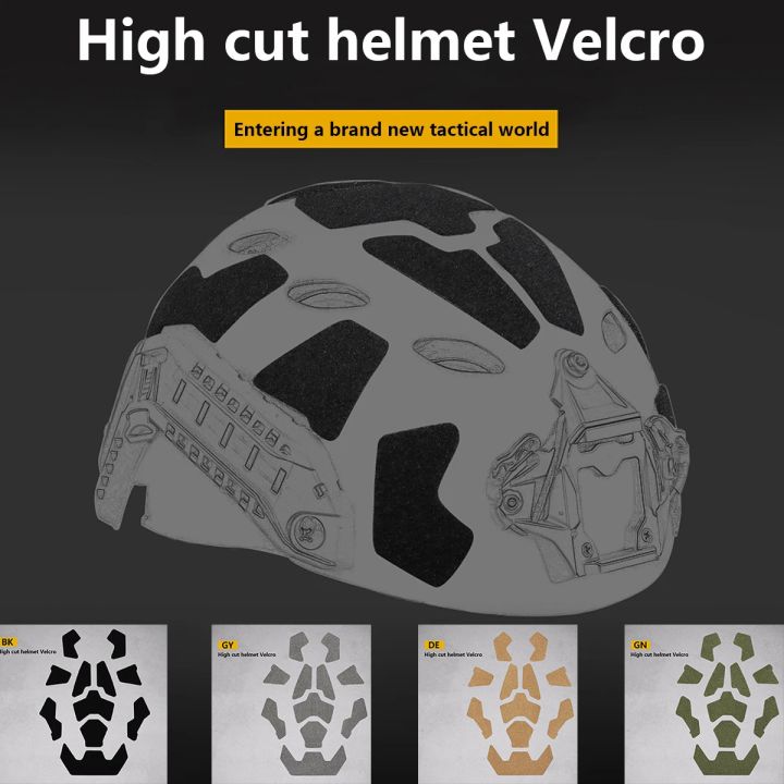 Tactical FAST Helmet Super High Cut Magic Sticker11Pcs/set Velcros ...
