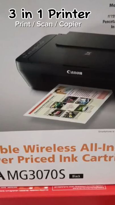 Canon Printer / Canon Pixma MG3070S Printer / 3 in 1 Printer / Inkjet ...
