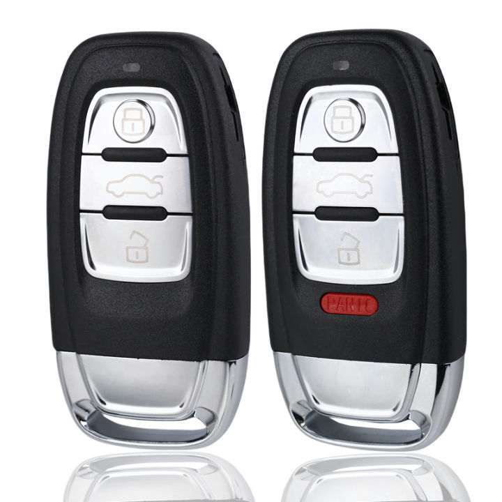 3/4 Buttons For Audi A4l A3 A4 A5 A6 A8 Quattro Q5 Q7 A6 A8 Remote Key Shell Case Fob ...