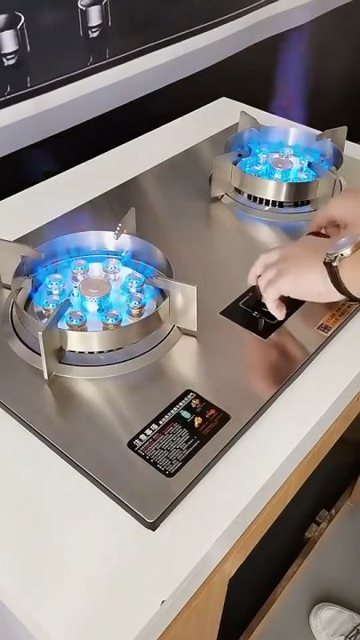 【Timer gas stove】JARD 9KW Timing Gas Stove Stainless Steel Double ...