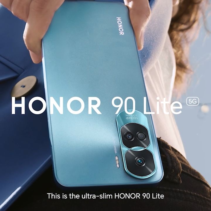 HONOR 90 Lite 5G - 100MP Ultra Camera 6.7" Edgeless Eye-Comfort Display 8GB + 256GB Large ...