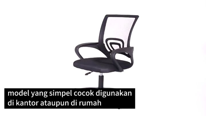 Kursi Kerja Kantor Jaring Putar Hidrolis Kursi Kantor Minimalis Comfort Office Kursi Staff ...