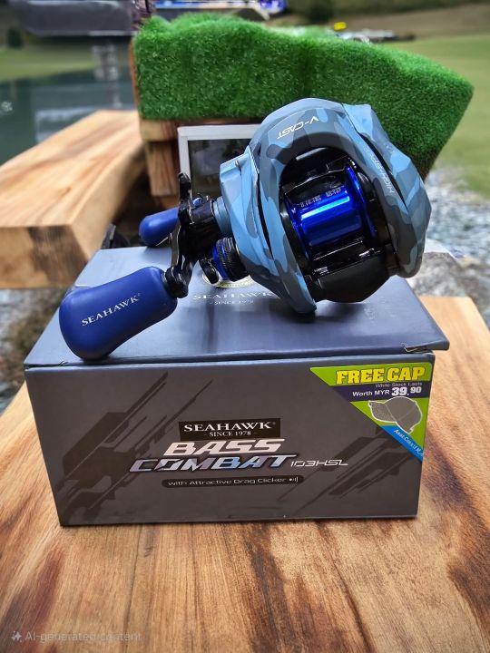 SEAHAWK BASS COMBAT 103HSL (2025 NEW MODEL) BAITCASTING FISHING REEL ...